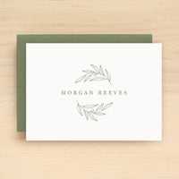 Silhouette Blue Stationery